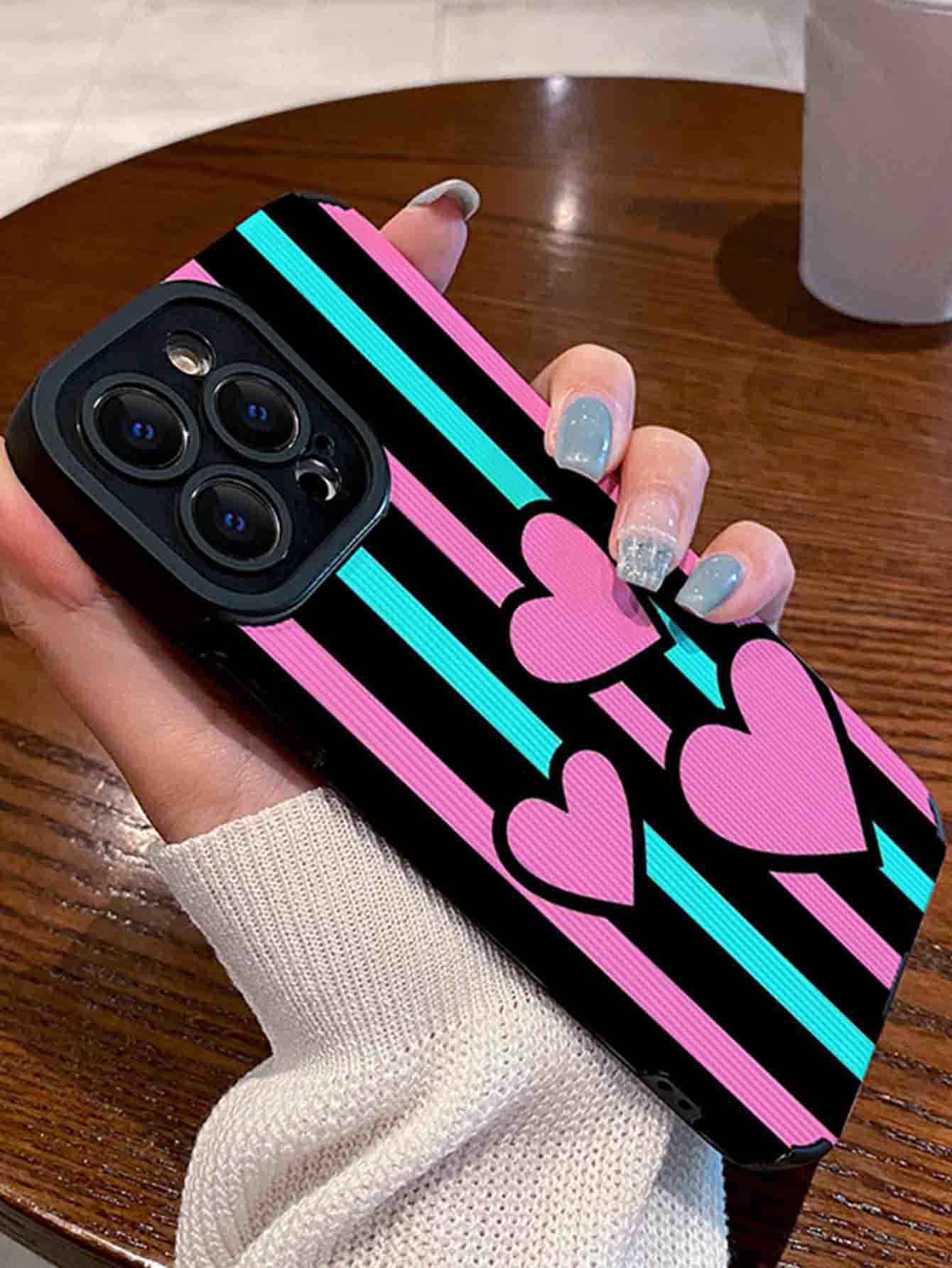 Heart Pattern Phone Case | SHEIN USA