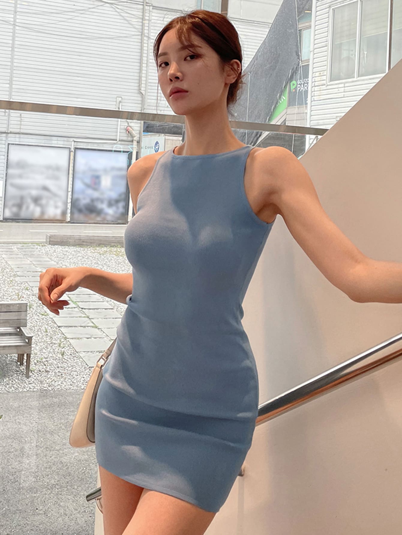 DAZY Solid Ribbed Knit Bodycon Sweater Dress | SHEIN USA