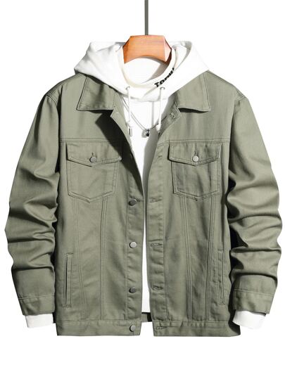 Men Plus Size Denim Jackets | Fashion Men Plus Size Denim Jackets ...