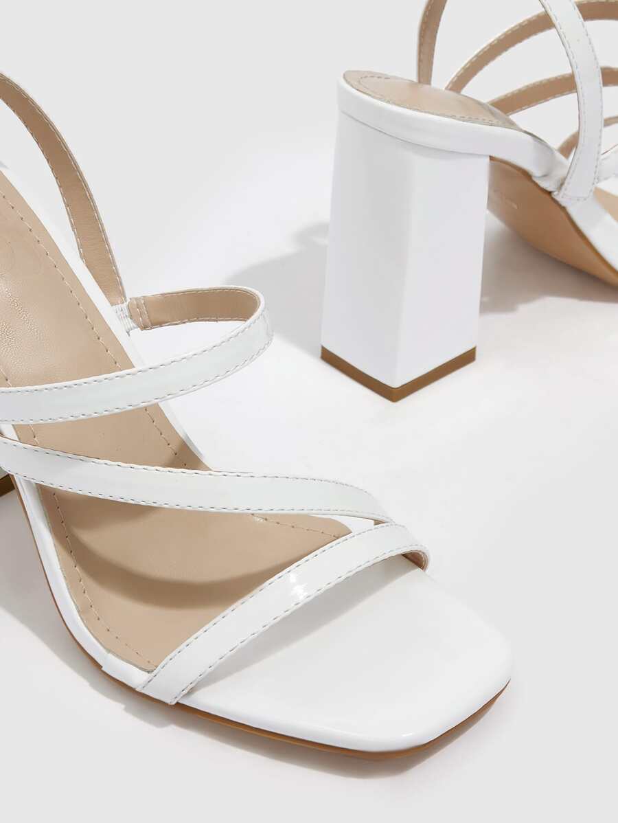 CUCCOO SZL Woman Shoes Minimalist Chunky Heeled Slingback Sandals For ...