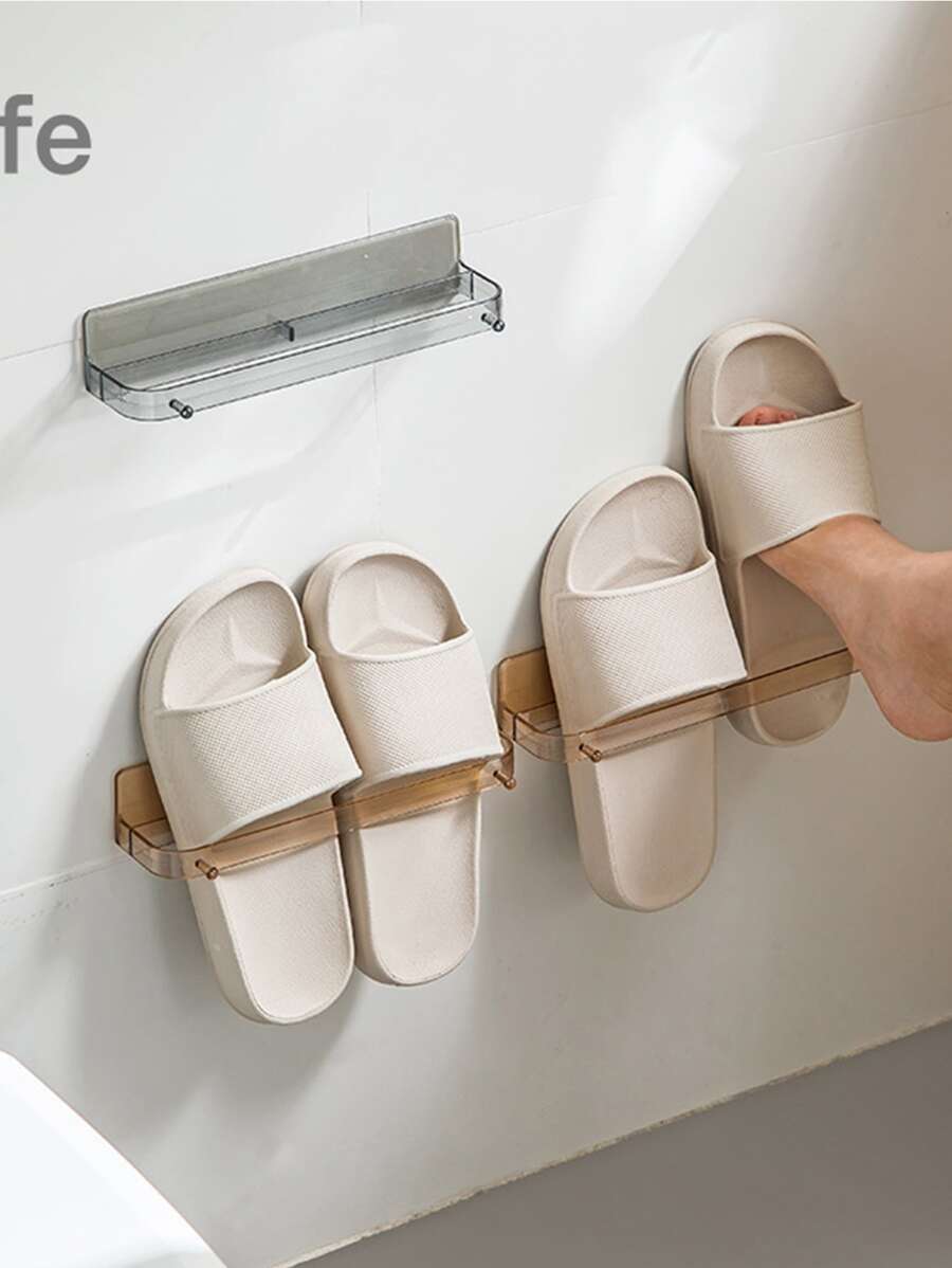 1pc Slipper Rack,No Punching Wall Mounting In Bathroom,Slipper Rack In ...