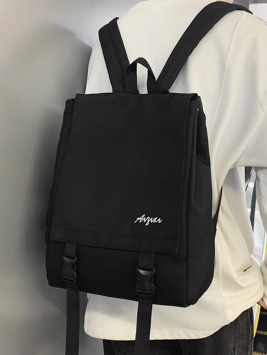 Waterproof Flap Cover Cargo Style Japanese School Backpack For College ...