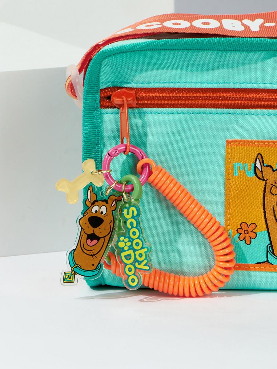 SCOOBY-DOO X SHEIN Cartoon Letter Pattern Pendant Acrylic Keychain ...