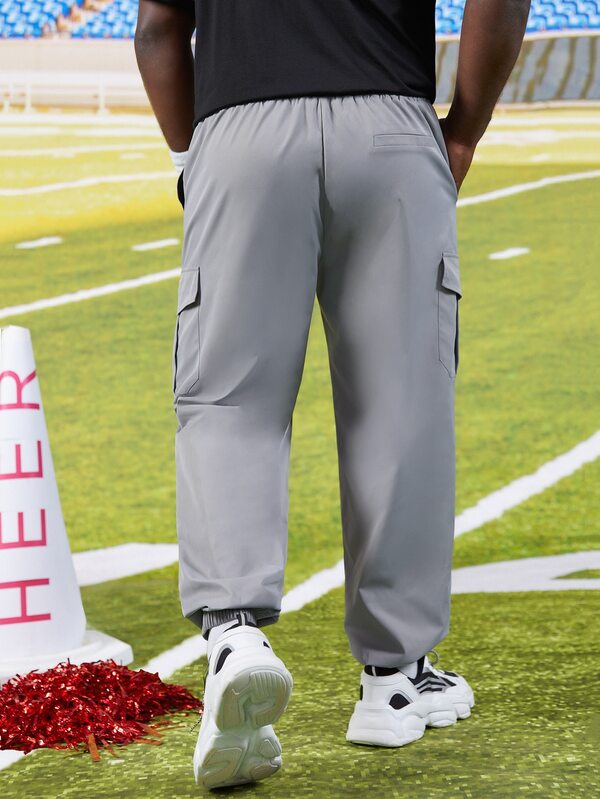 SHEIN Extended Sizes Men Drawstring Waist Cargo Pants | SHEIN USA