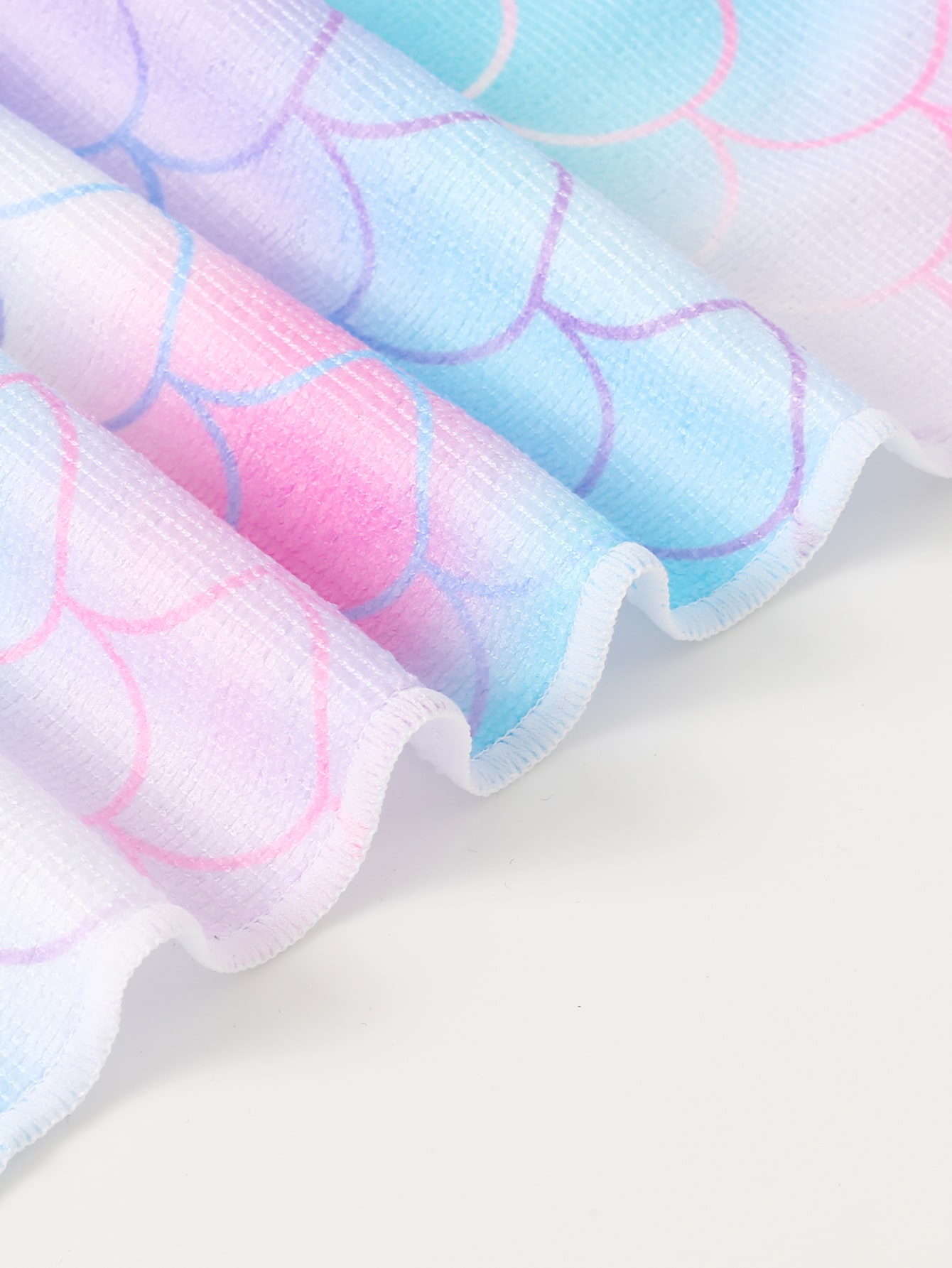 Toddler Girls Fish Scales & Mermaid Print Hooded Kimono | SHEIN USA