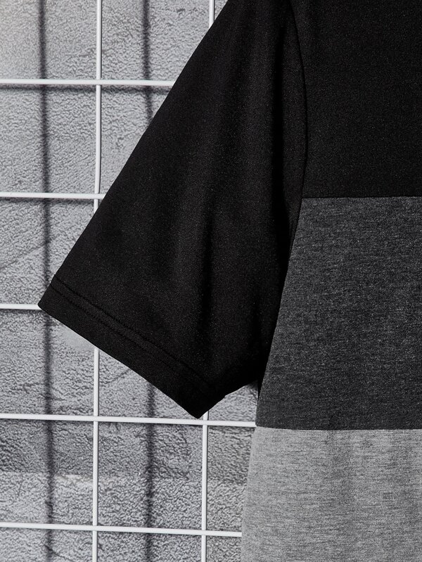 Manfinity Homme Men Colour Block Tee | SHEIN UK