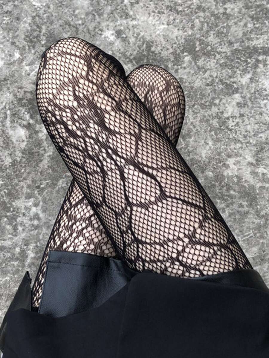 Spiderweb Pattern Fishnet Tights | SHEIN UK