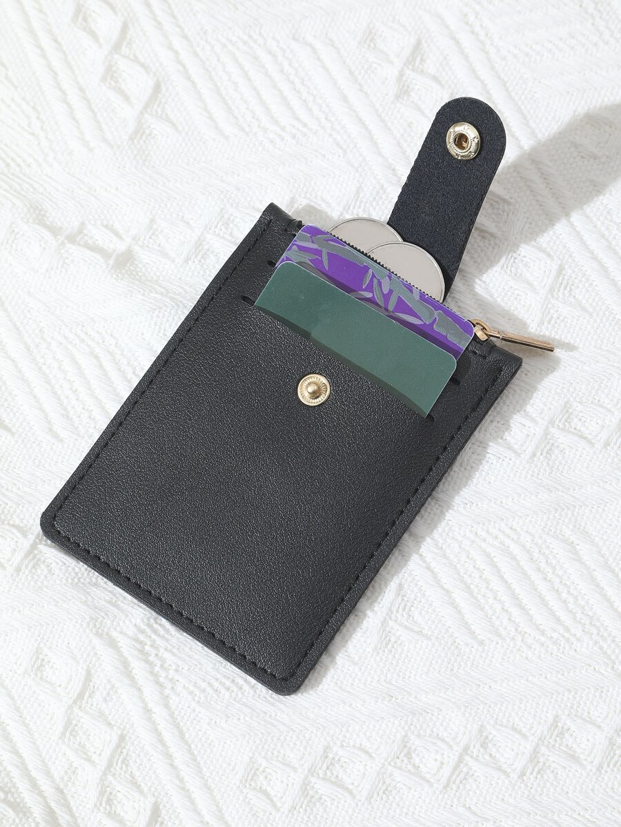 Men Snap Button Card Holder | SHEIN USA