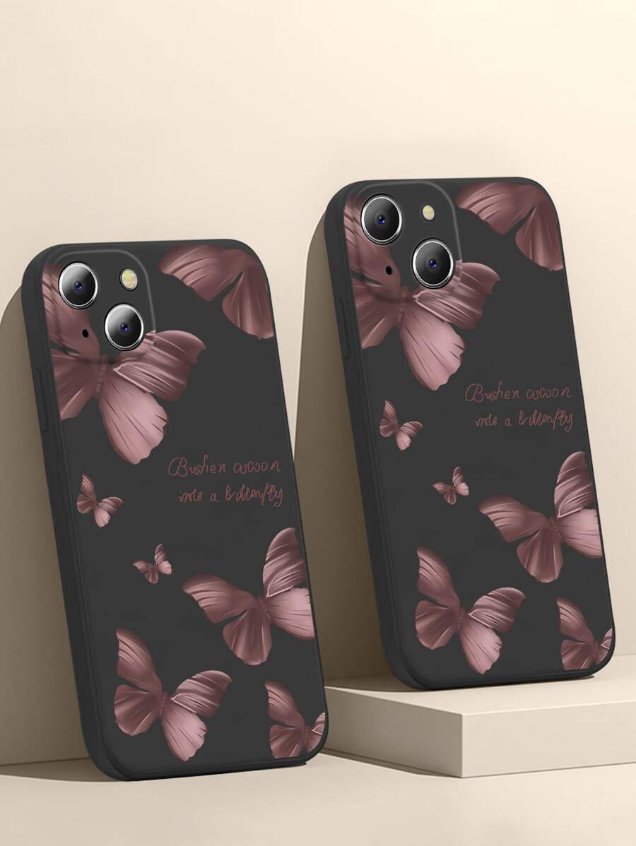 Butterfly Pattern Phone Case | SHEIN USA