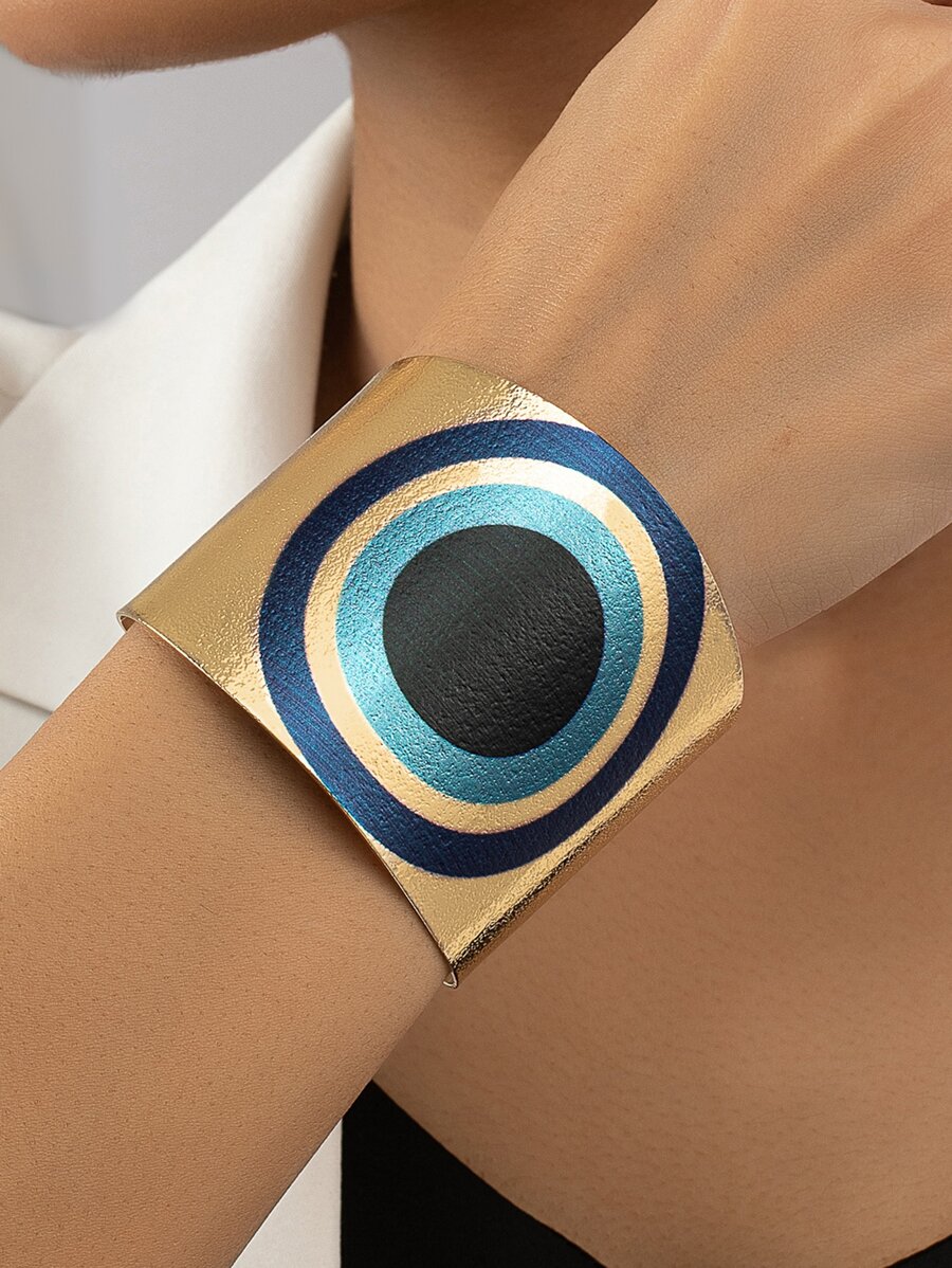 Eye Pattern Cuff Bangle | SHEIN USA