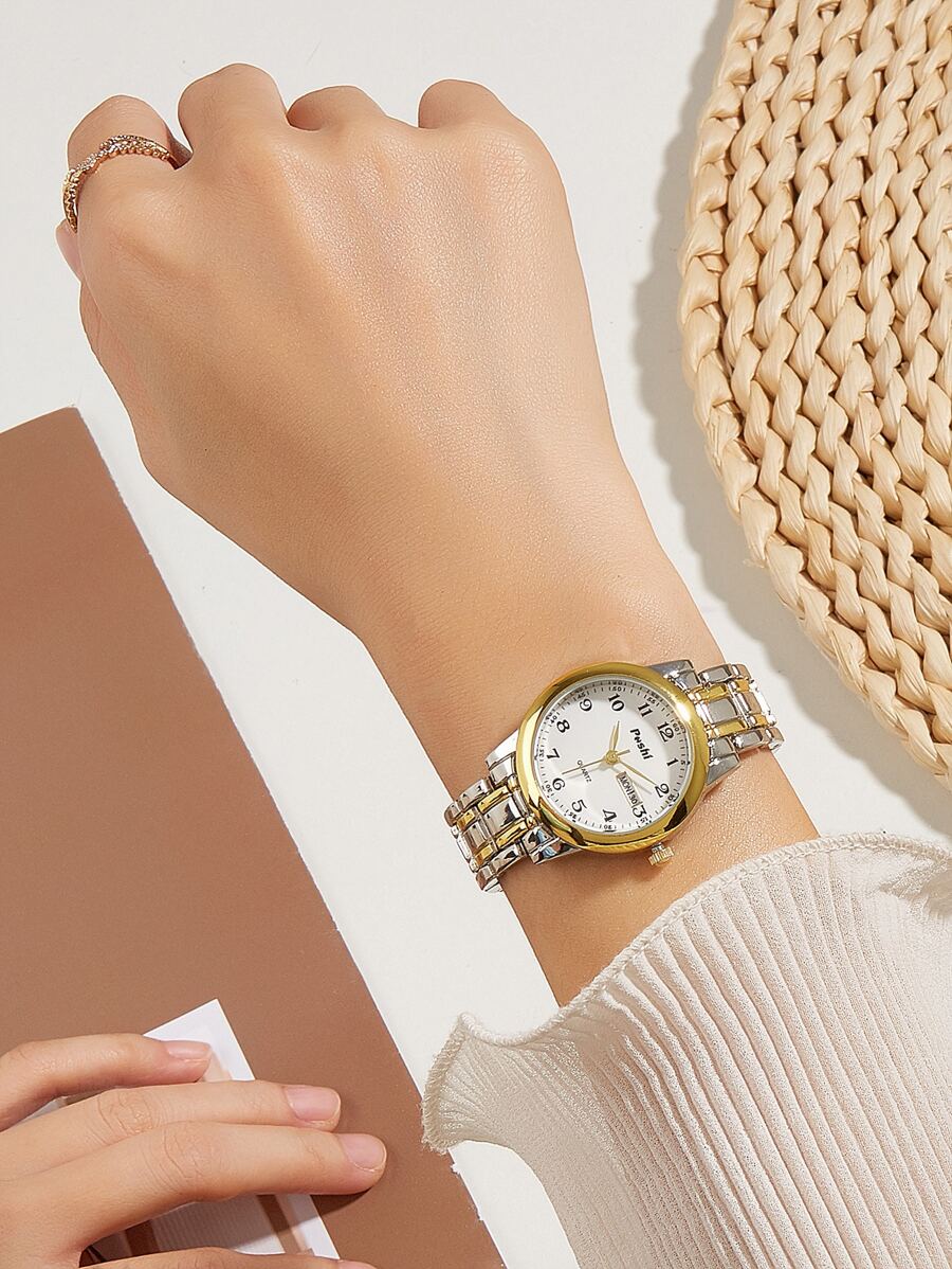Round Pointer Quartz Watch | SHEIN USA