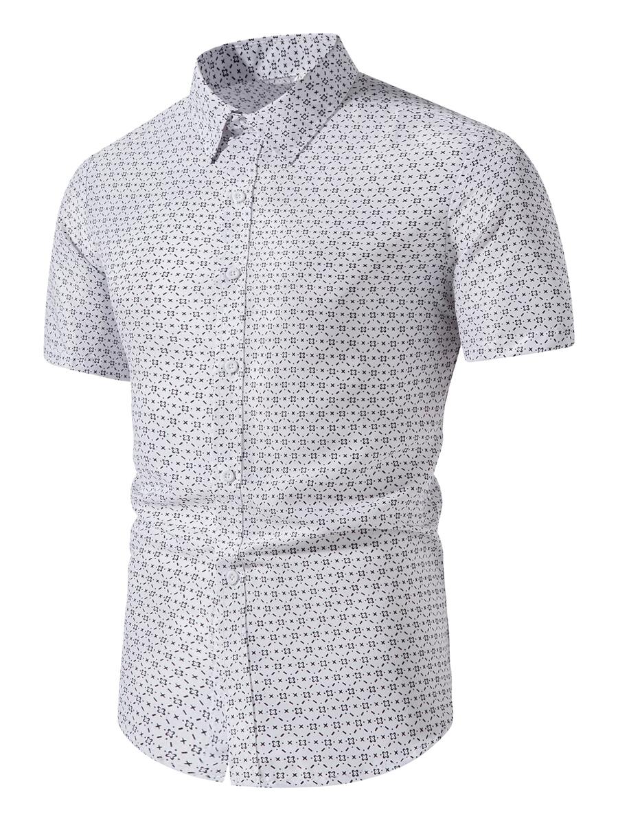 Manfinity Homme Men Allover Print Shirt | SHEIN USA