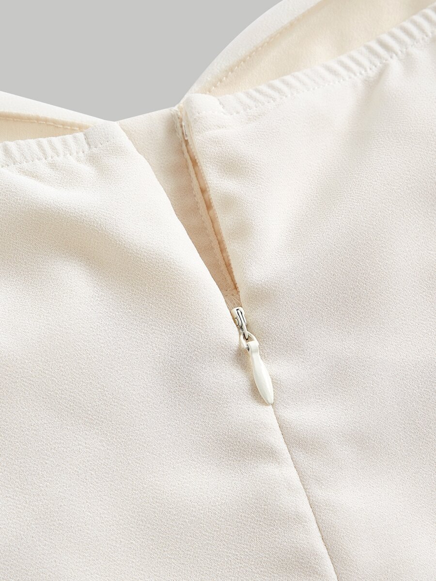 SHEIN MOD Spring Break Dress With Sleeves Sweetheart Neck Lantern ...