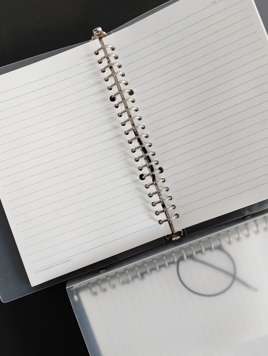 1pc Plain Loose-leaf Notebook | SHEIN USA