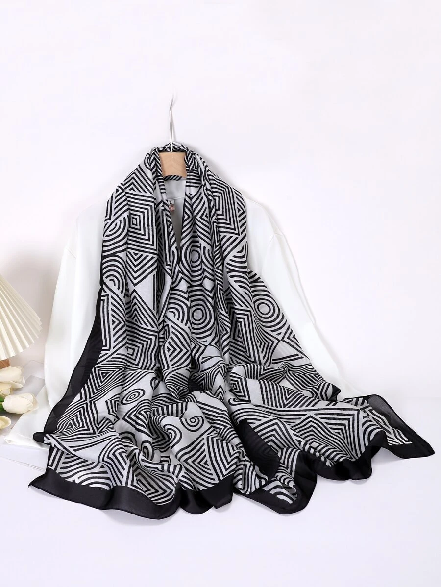 Geometric Pattern Scarf | SHEIN USA