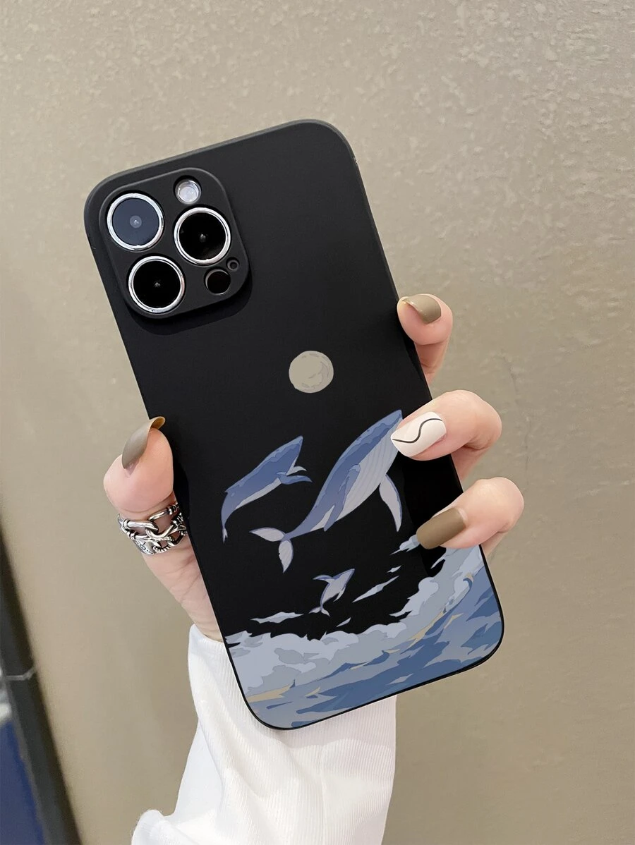 Whale Pattern Phone Case | SHEIN USA