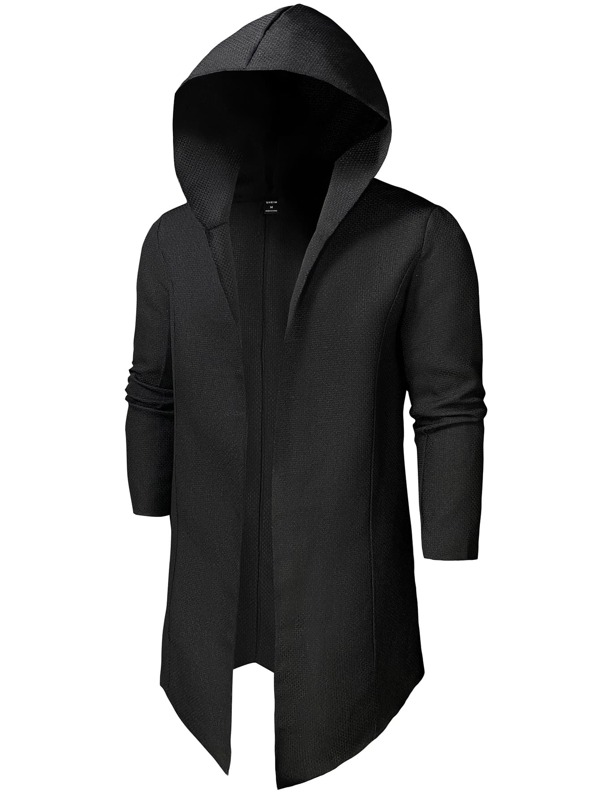 Manfinity Homme Men Open Front Hooded Coat | SHEIN USA