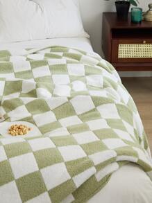 1pc Checkered Pattern Blanket | SHEIN USA