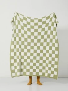 1pc Checkered Pattern Blanket | SHEIN USA