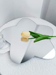 1pc Rounded Pentagon Shaped Mirror Wall Sticker, 2mm Thickness Acrylic ...