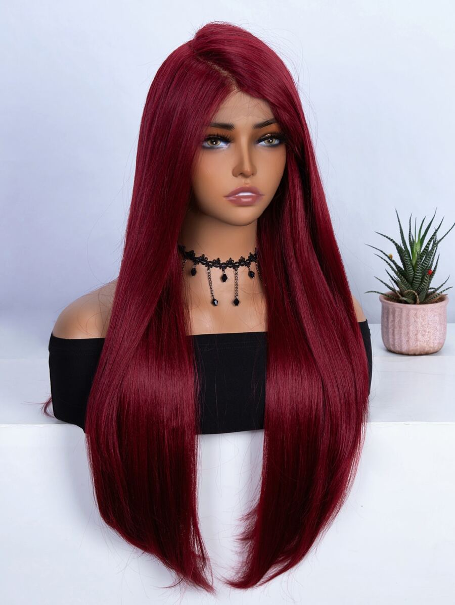 NOBLE Lace Front Long Straight Synthetic Wig | SHEIN USA