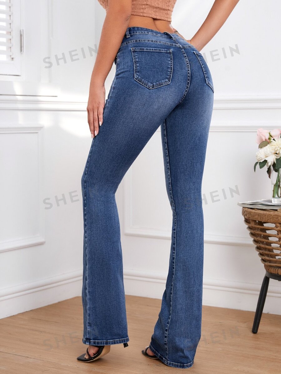 SHEIN Tall Flare Leg Jeans | SHEIN USA