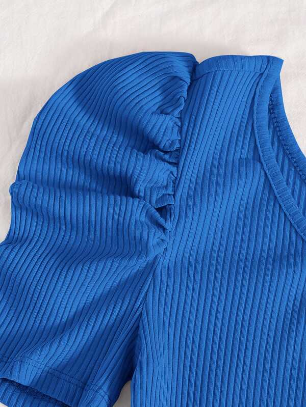 Shein Privé One Shoulder Puff Sleeve Bodysuit Shein Usa