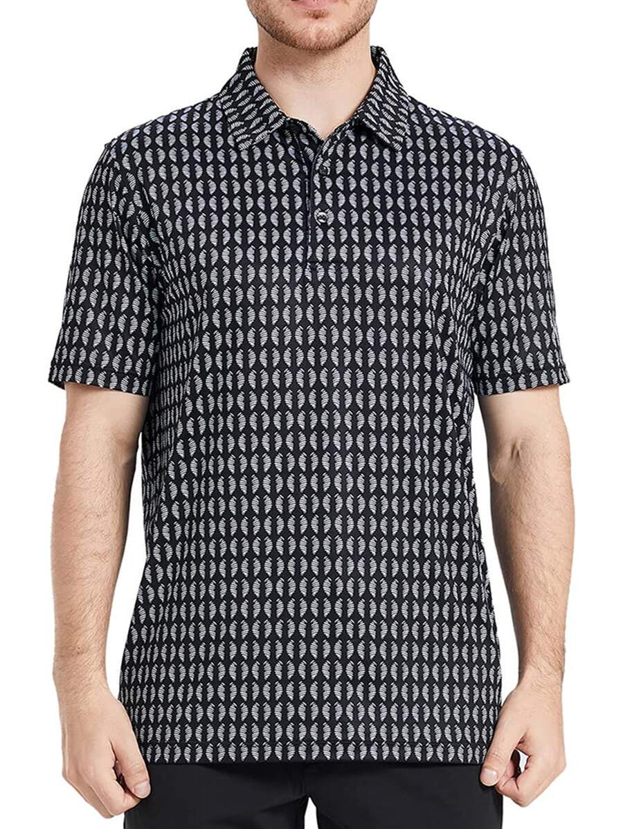 Men Allover Print Polo Shirt | SHEIN