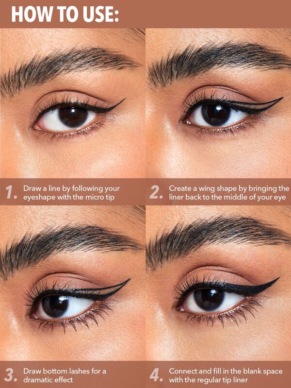 SHEGLAM Multi-Tasker Line & Detail Eyeliner Pen-Black 2 In 1 Waterproof ...