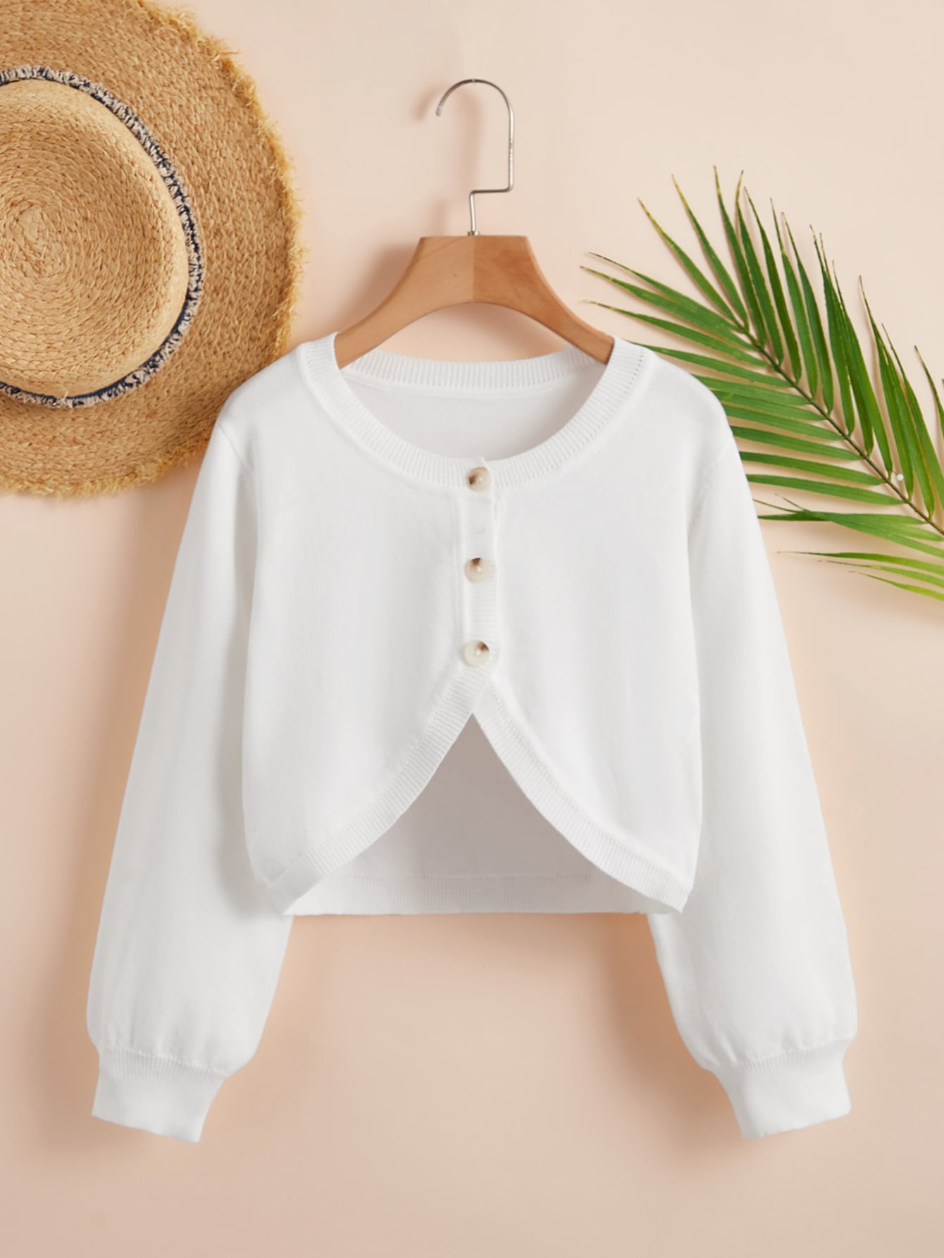 SHEIN Kids EVRYDAY Cárdigan con botones en la parte delantera y bajo ...