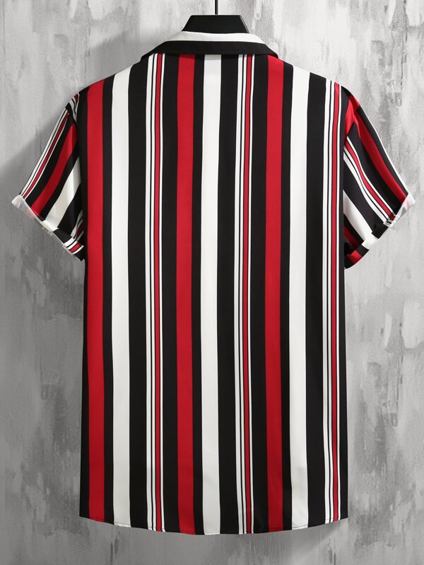 Manfinity Homme Men Striped Print Shirt | SHEIN UK