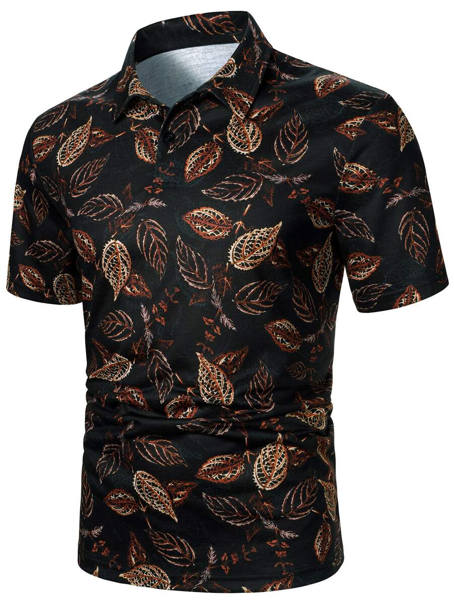 Manfinity Homme Men Allover Print Polo Shirt | SHEIN USA