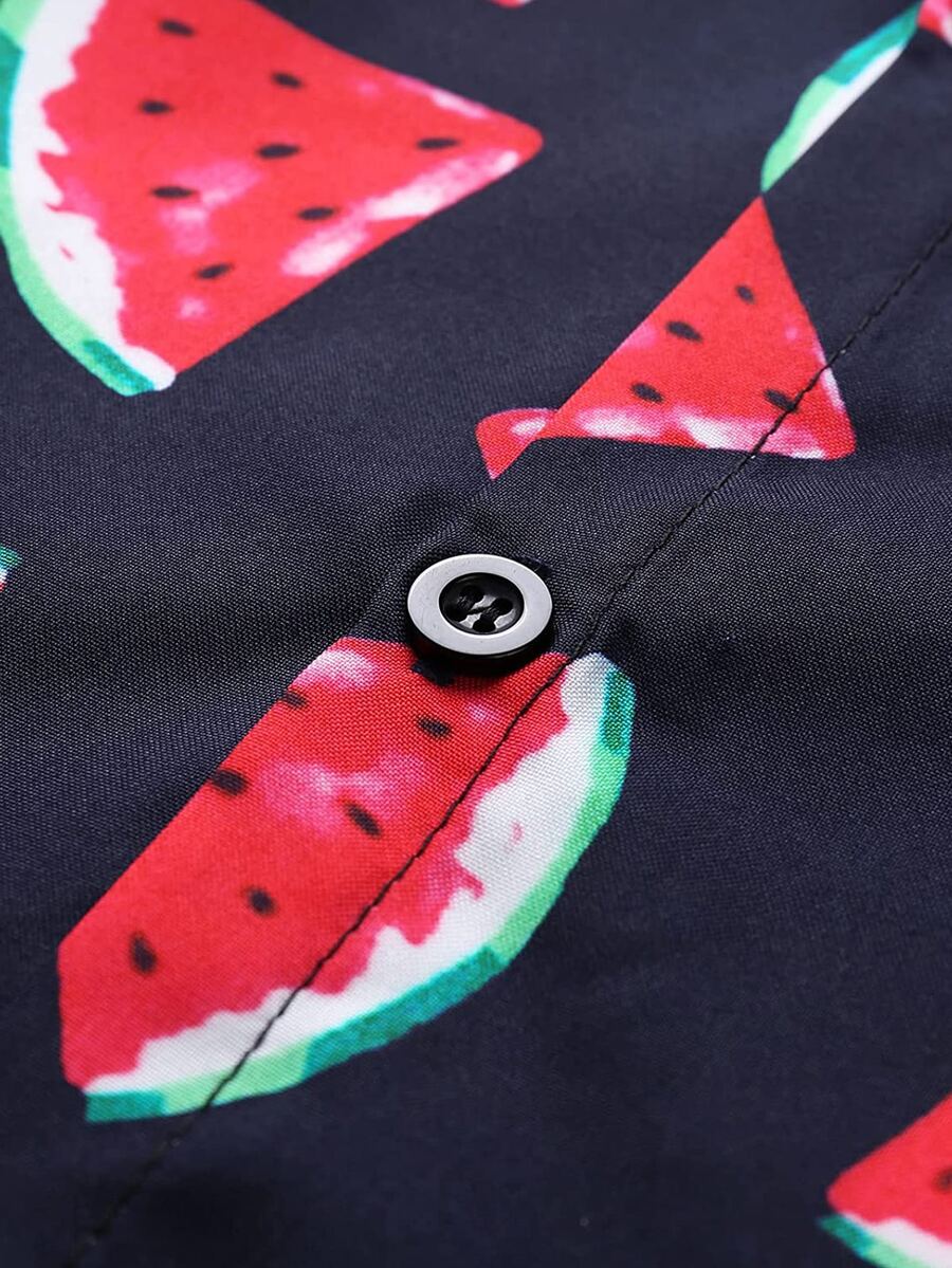Men Allover Watermelon Print Shirt | SHEIN USA