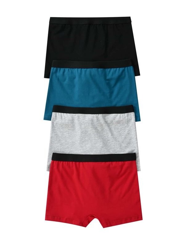 Tween Boy Contrast Color Square Cut Boxer Briefs | SHEIN USA