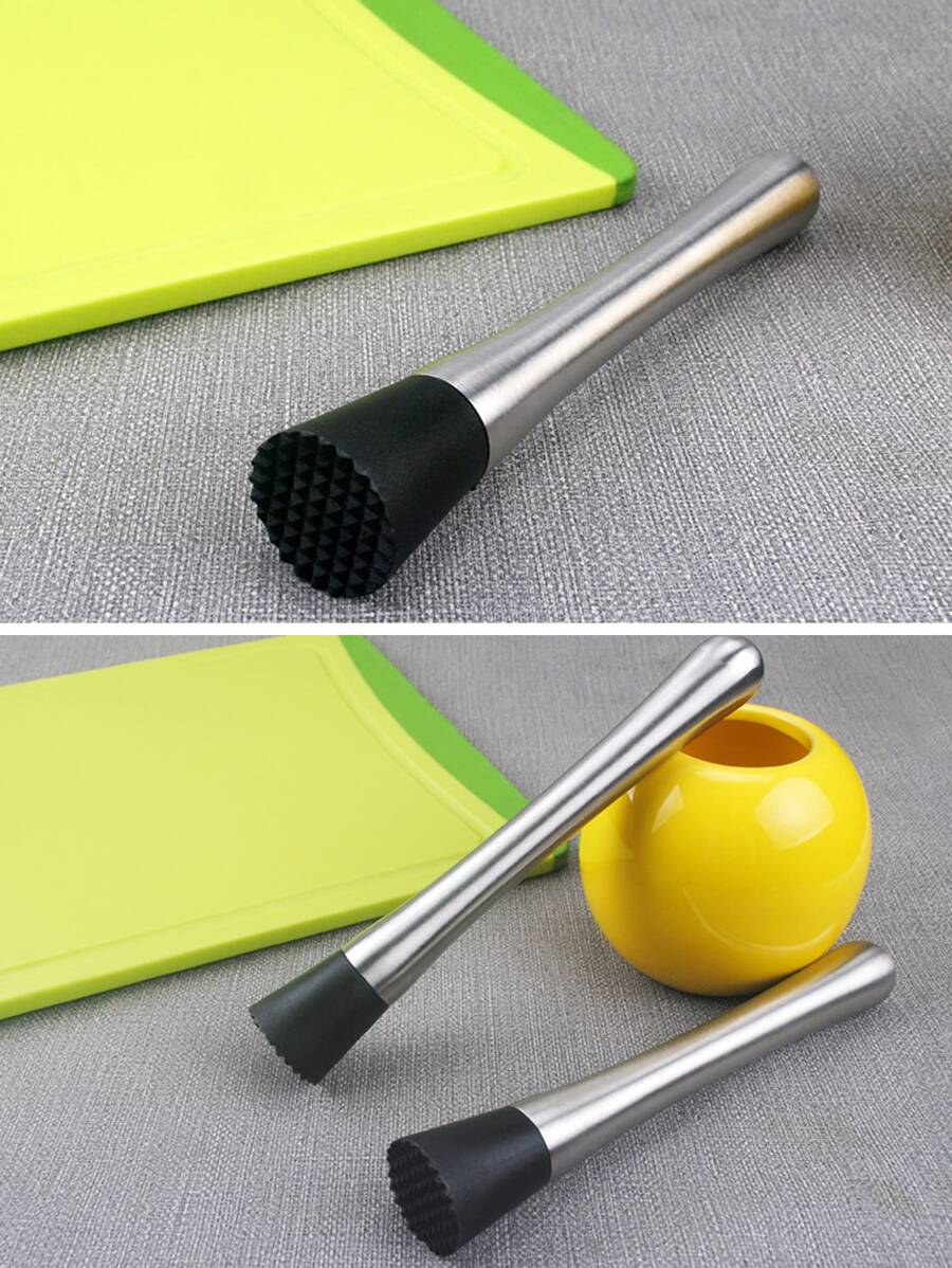 Muddler For Cocktails Stainless Steel Cocktail Muddler With Grooved ...