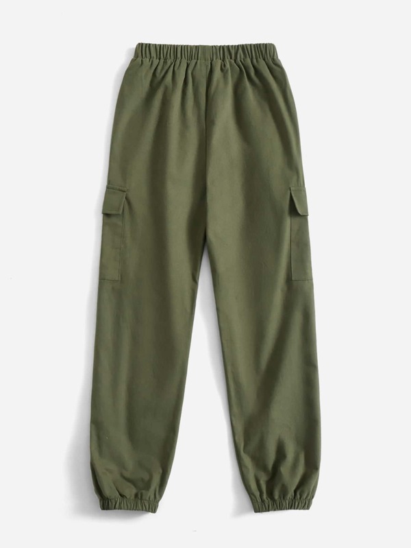 SHEIN Kids EVRYDAY Boys Flap Pocket Cargo Trousers | SHEIN UK