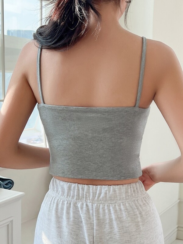 DAZY Solid Ribbed Knit Cami Top | SHEIN USA