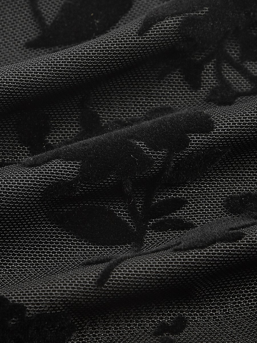 SHEIN MOD Floral Print Lace Up Front Bell Sleeve Crop Top | SHEIN UK