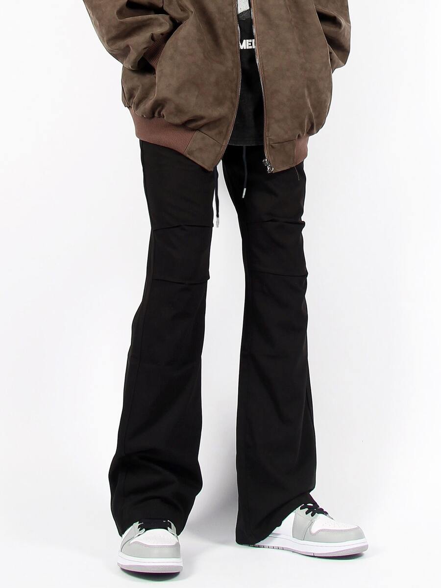 Manfinity EMRG Men's Solid Color Wide Leg Flare Pants | SHEIN USA