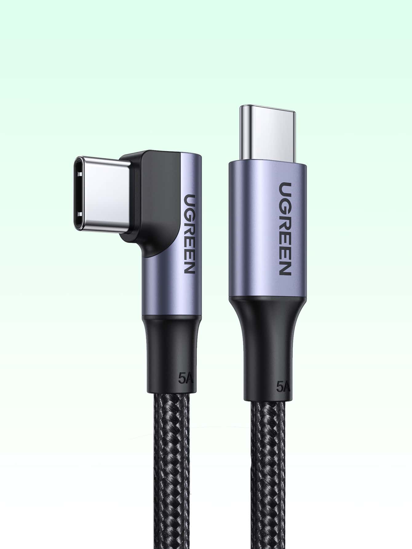 UGREEN 100W PD Type C To C 90 Degree Fast Charging Cord | SHEIN USA
