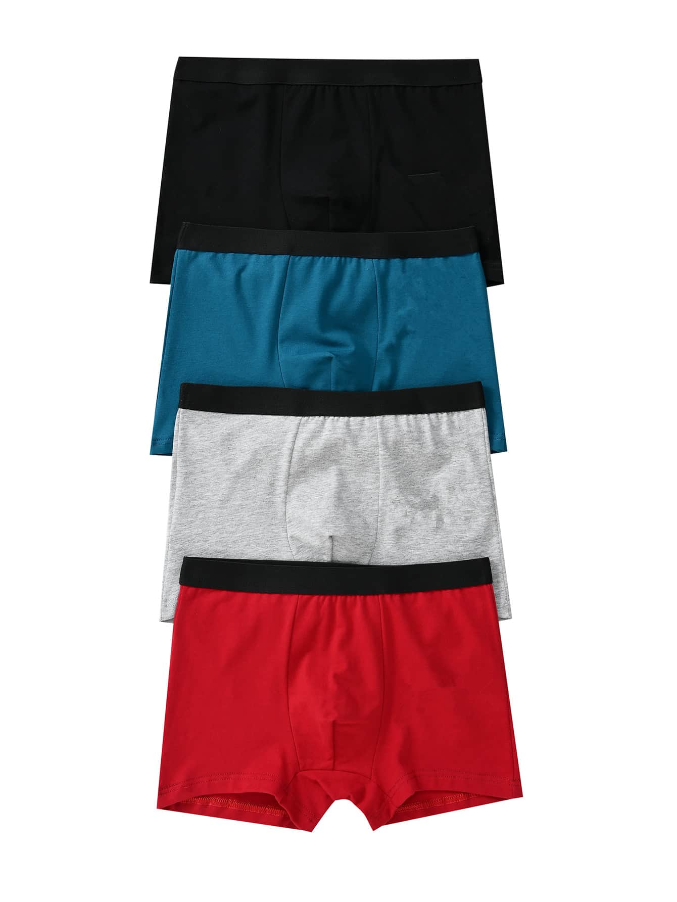 Tween Boy Contrast Color Square Cut Boxer Briefs | SHEIN USA
