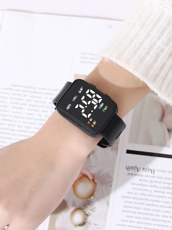 Relógio eletrônico minimalista retângulo | SHEIN Brasil