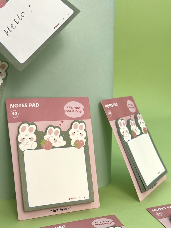 1pc Cartoon Rabbit Pattern Sticky Note | SHEIN USA