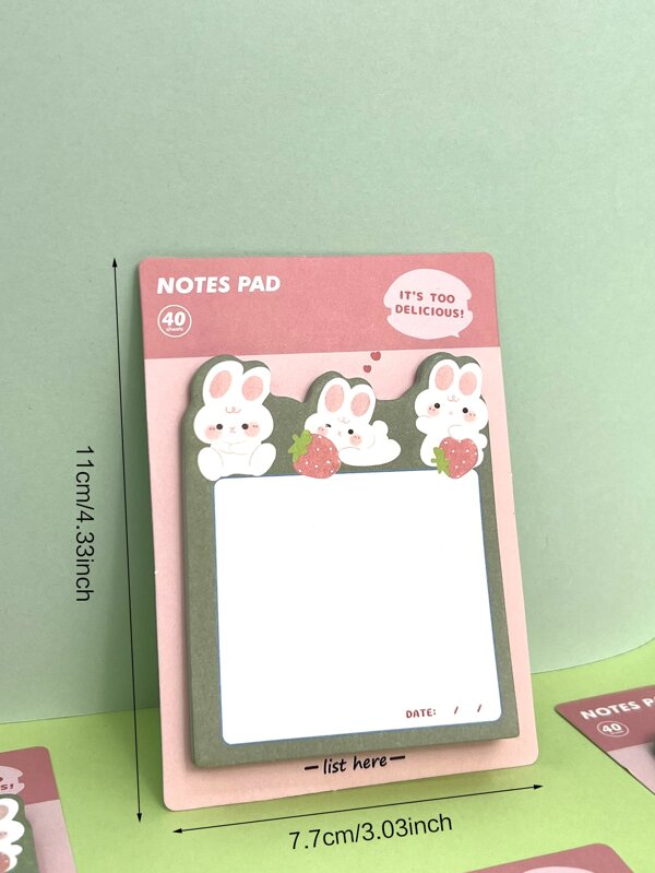 1pc Cartoon Rabbit Pattern Sticky Note | SHEIN USA