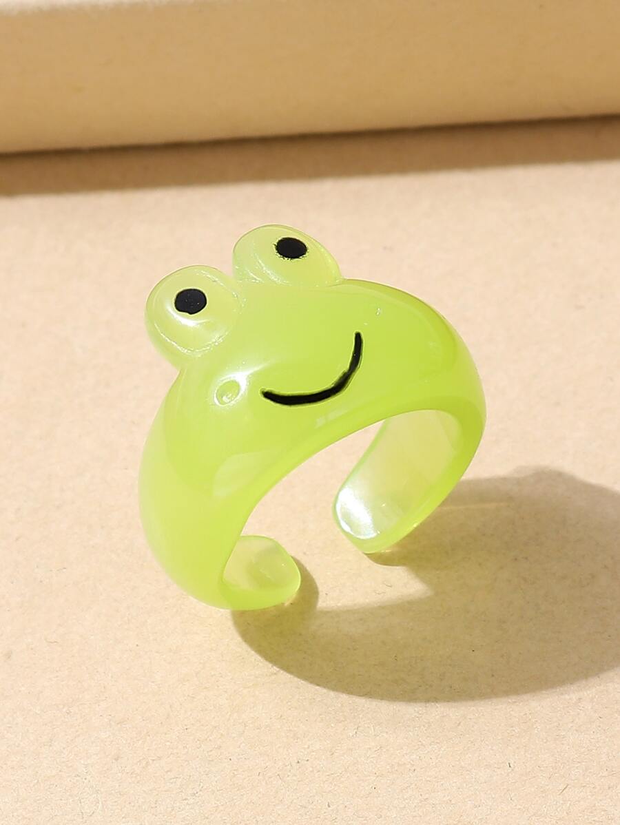 Cartoon Frog Design Cuff Ring | SHEIN USA