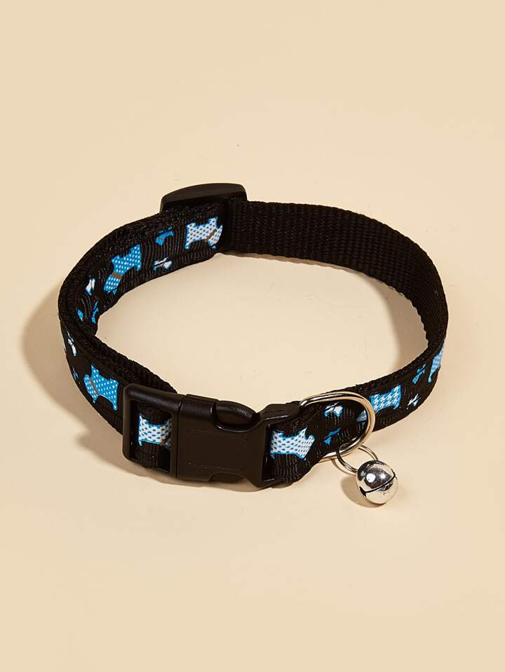 Blue Dog Collar Cartoon