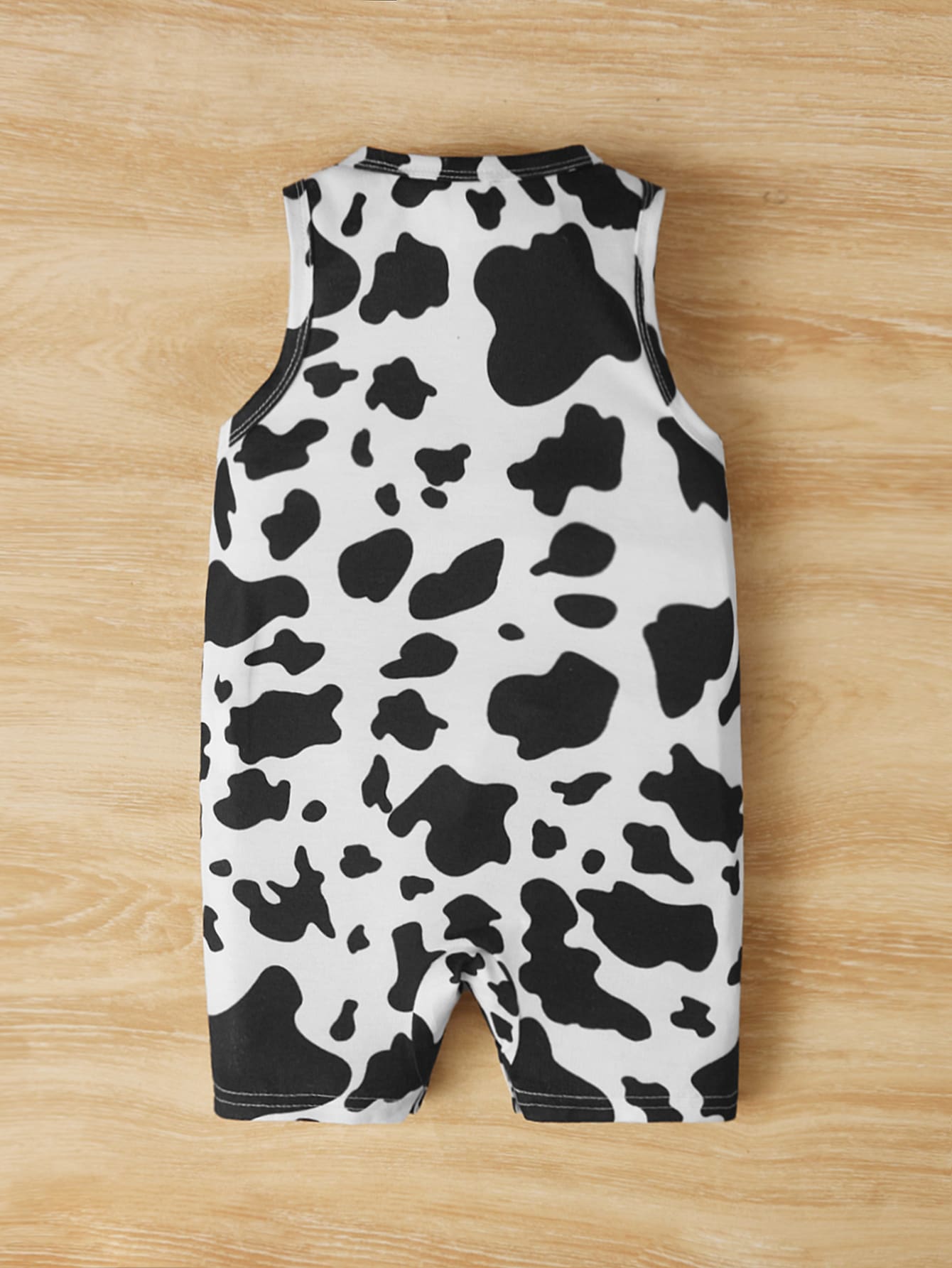 SHEIN Baby Boy Cow Print Tank Romper | SHEIN USA