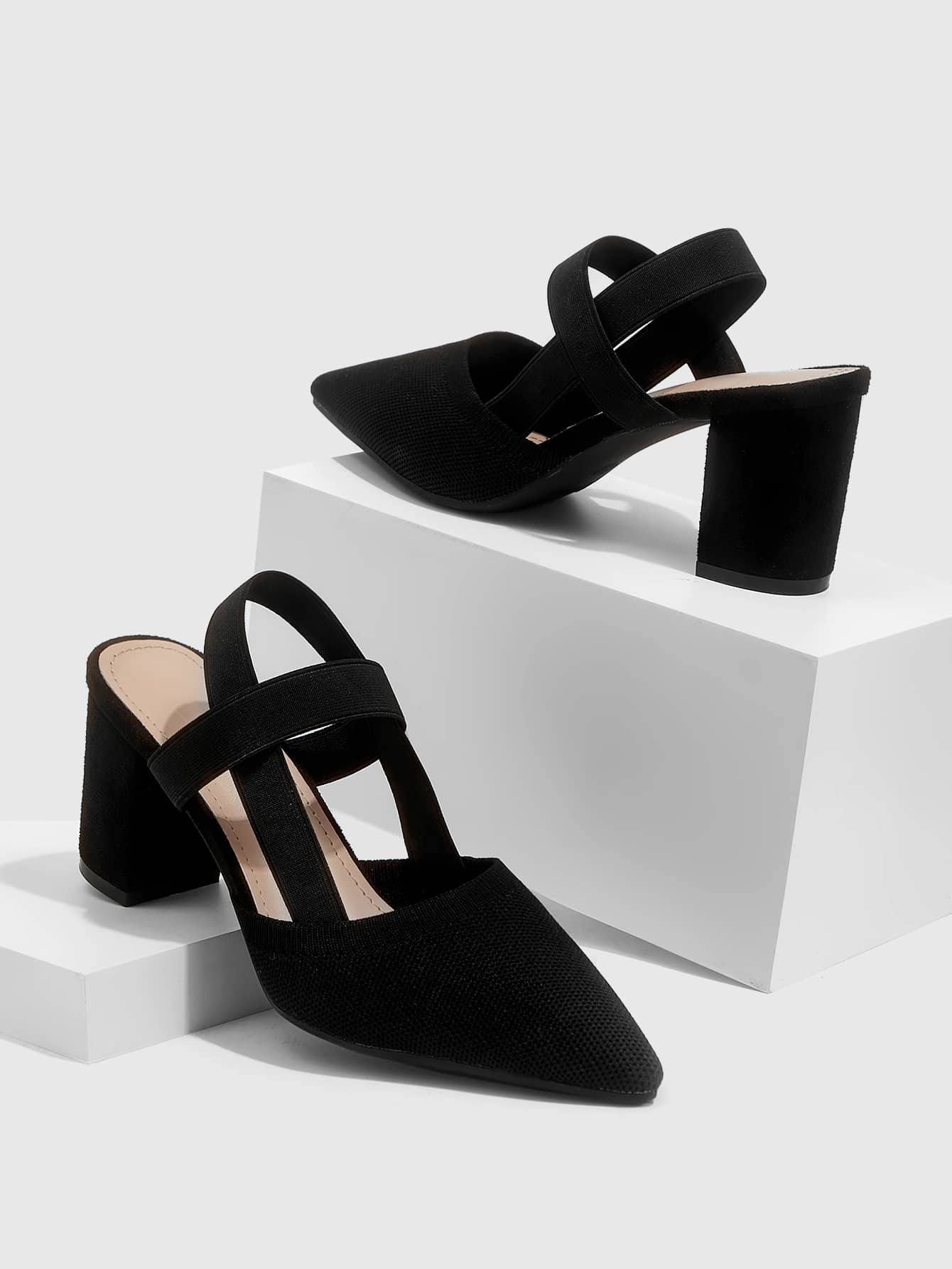 CUCCOO BASICS Woman Shoes Minimalist Point Toe Elegant Vacation Chunky ...