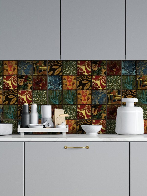 10pcs Tropical Print Kitchen Sticker | SHEIN USA