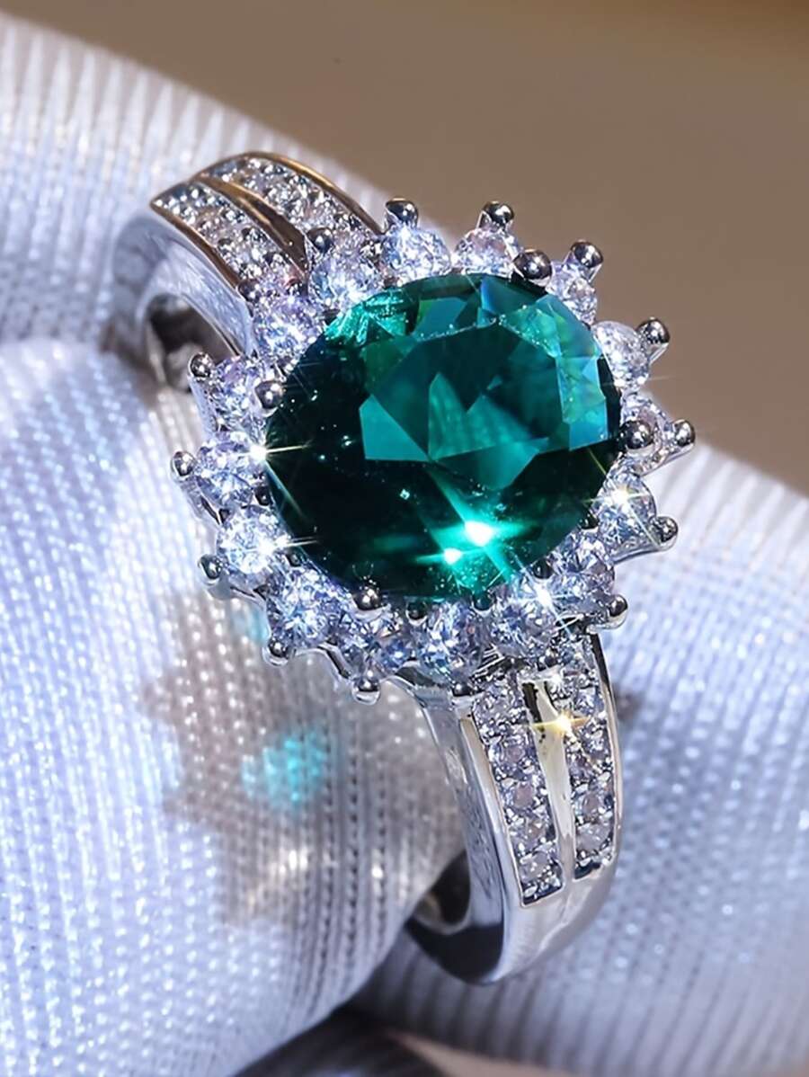 Cubic Zirconia Decor Ring | SHEIN USA